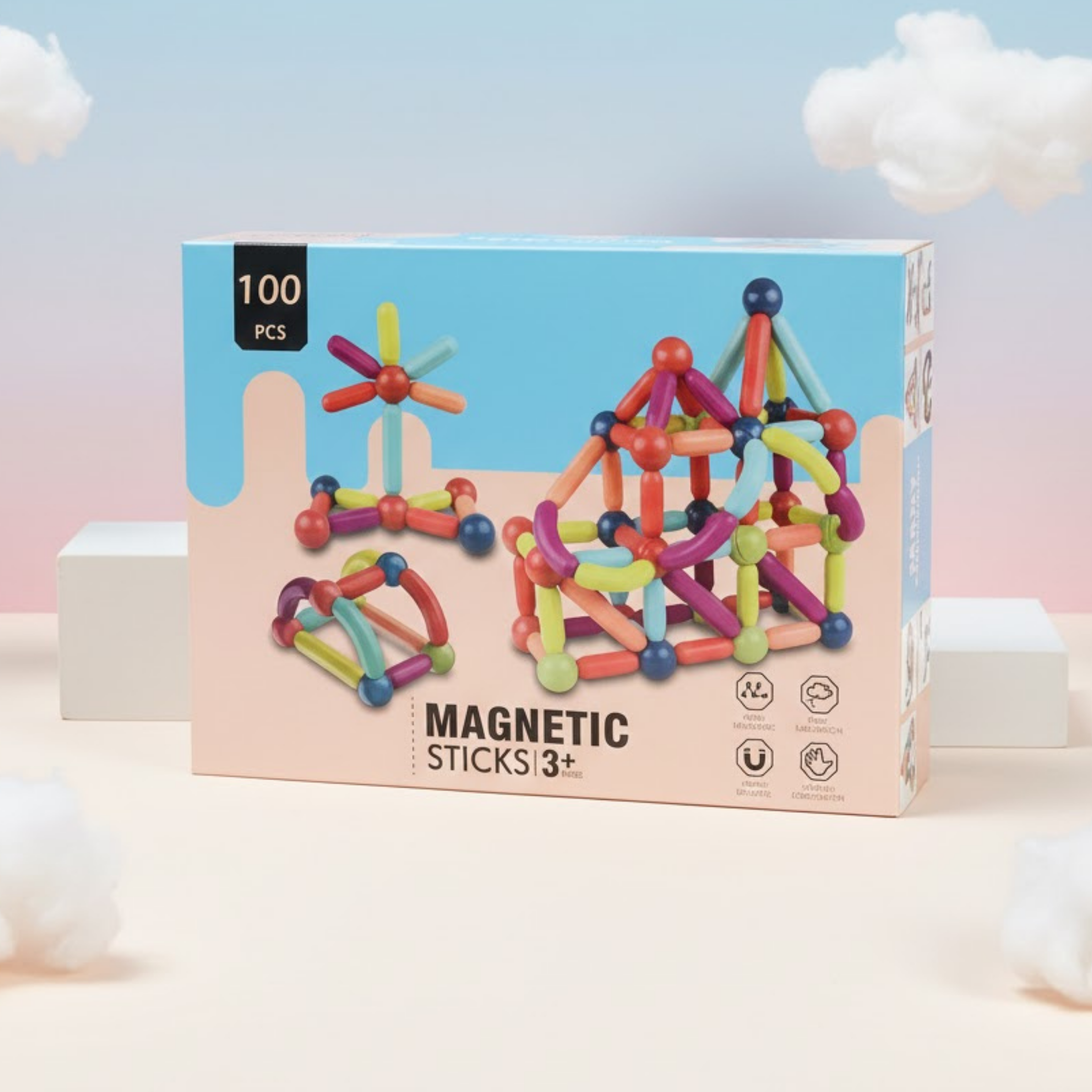 Magnetic Sticks Building Set - STEM Toy – GOKIDDEEGIFTHUB