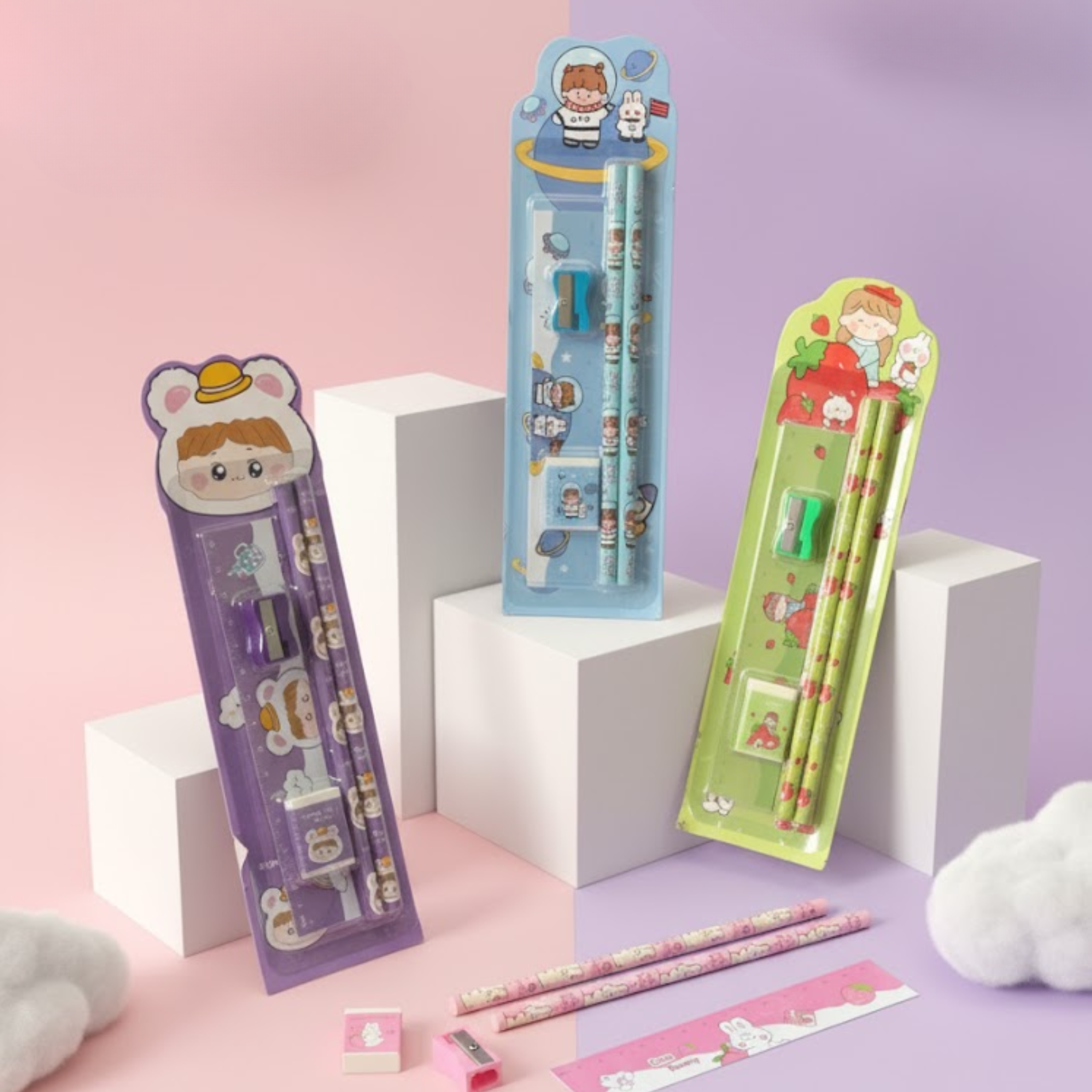 Mini Stationery Kit - 4 pcs – GOKIDDEEGIFTHUB